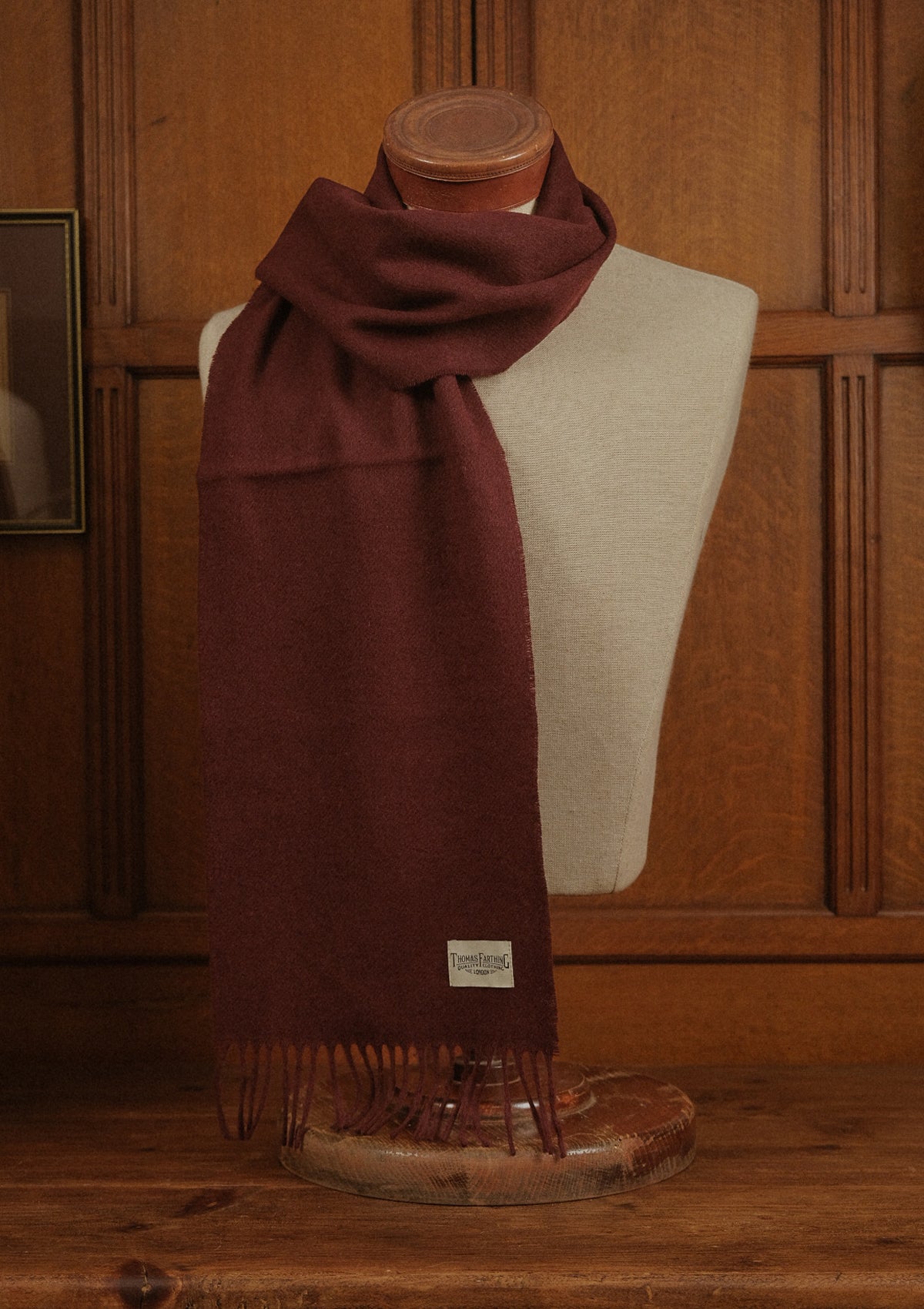 Merino Wool Scarf - Merlot – Thomas Farthing London