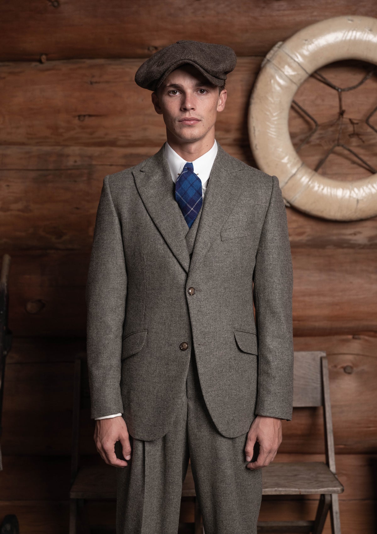Emile Wool Flannel Jacket - Arctic Stone – Thomas Farthing London