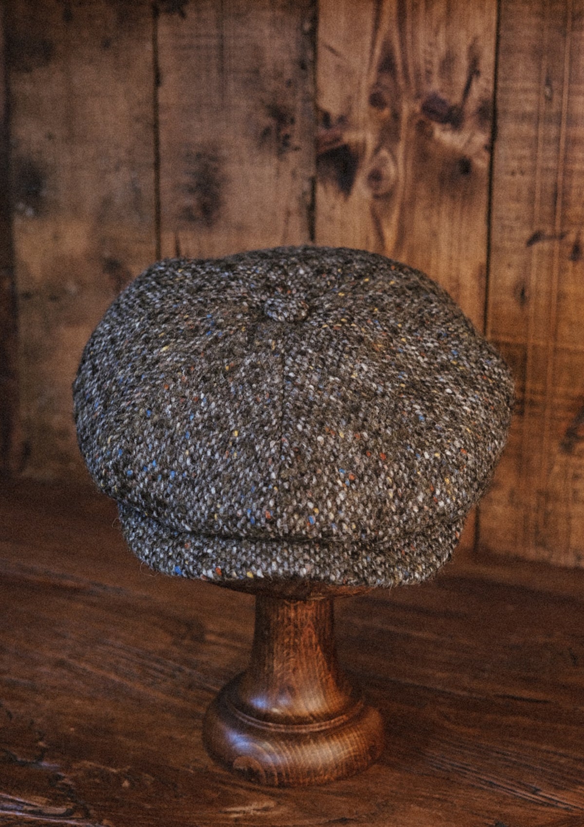 Fulton Baker Boy - (Mid-Width) Cobblestone Fleck Donegal Tweed – Thomas ...