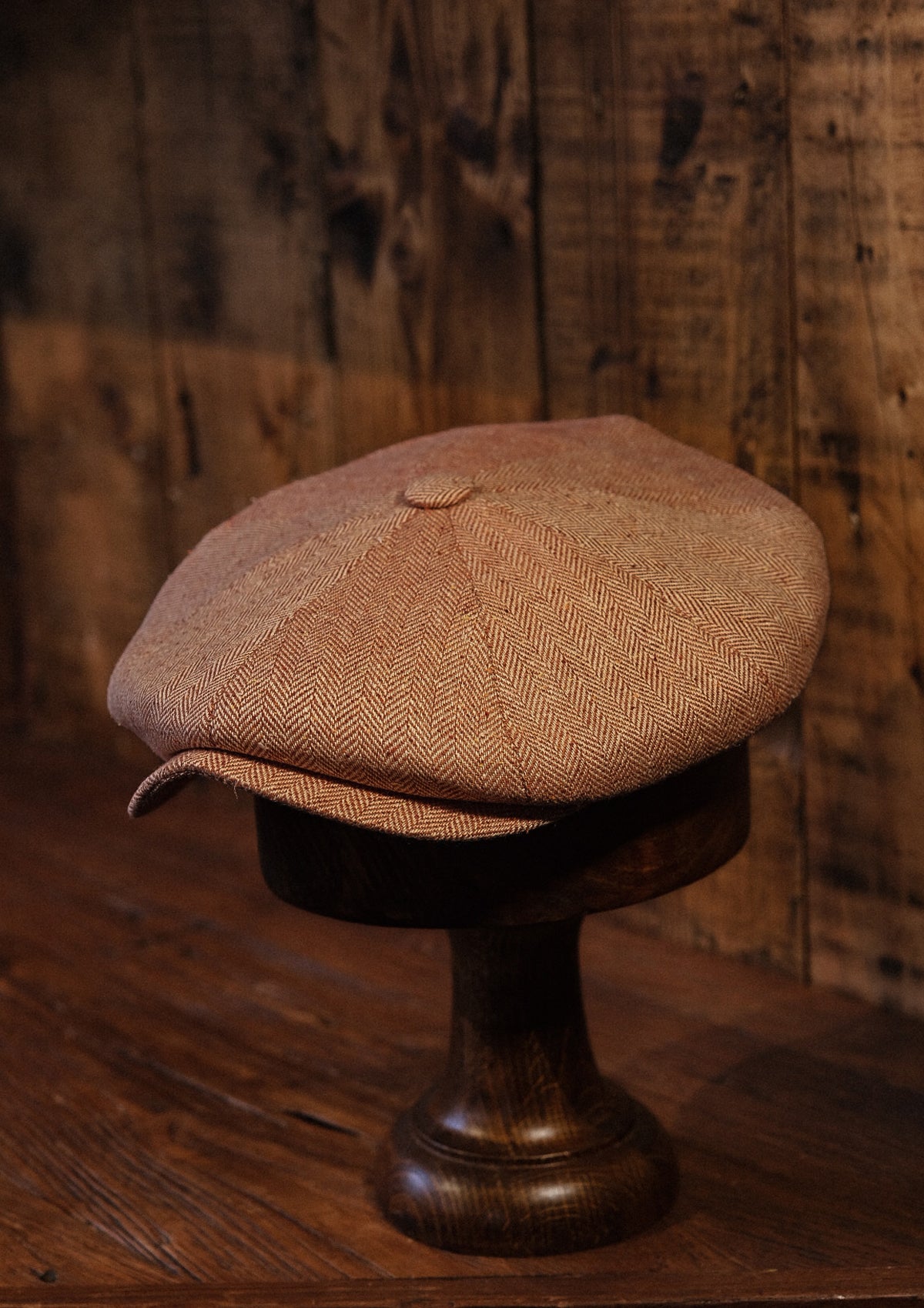 Fulton Baker Boy - (Mid-Width) Sienna Herringbone Pure Silk – Thomas ...