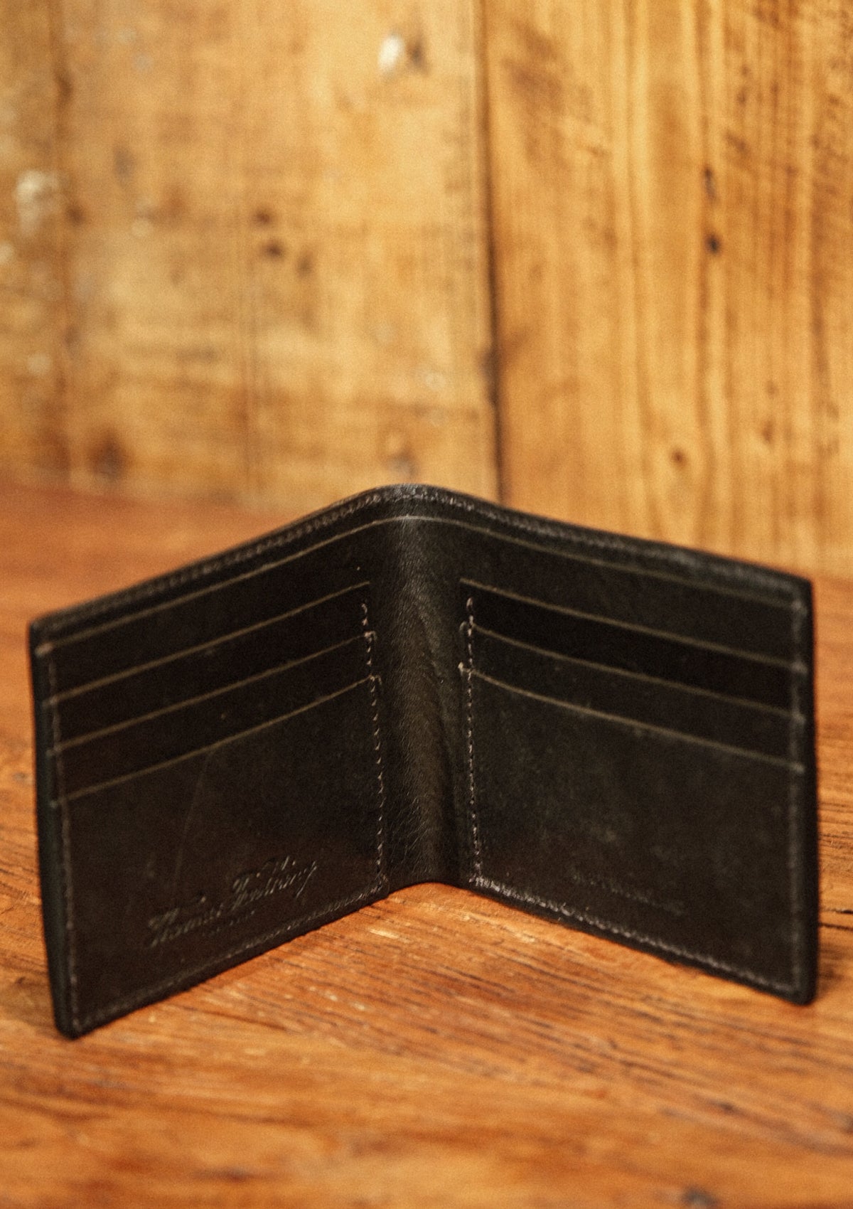 Saddle Leather Wallet - Black – Thomas Farthing London