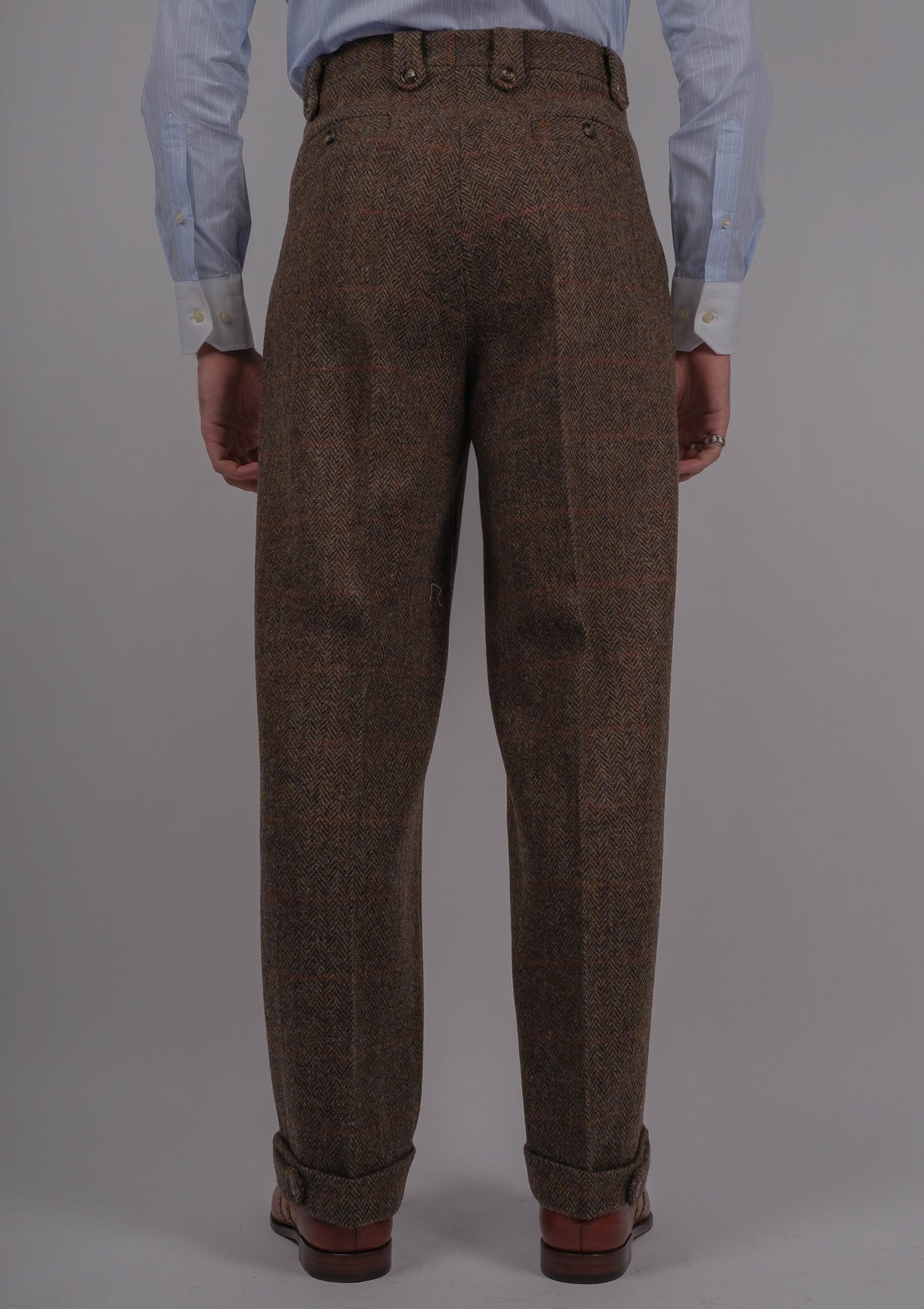 Edison Gene Harris Tweed Trousers - Brown Check – Thomas Farthing London